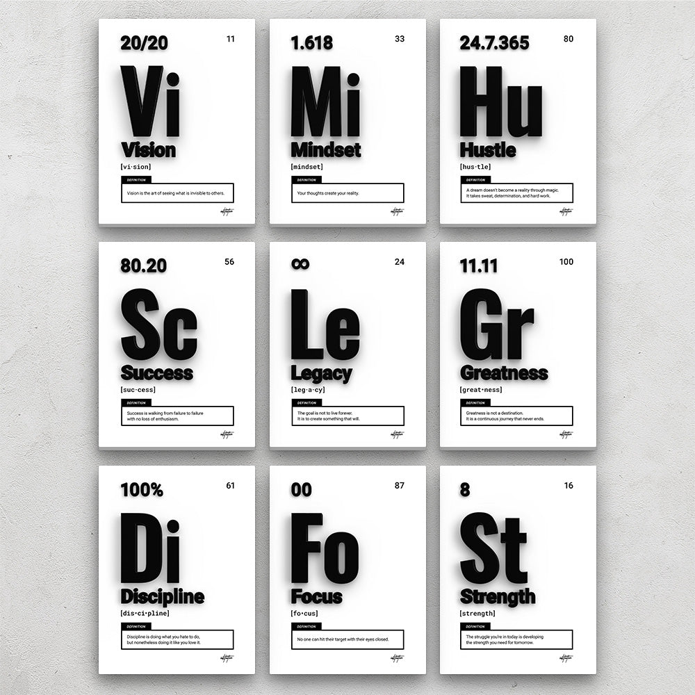 Elements - 9 Piece Set – Inktuitive