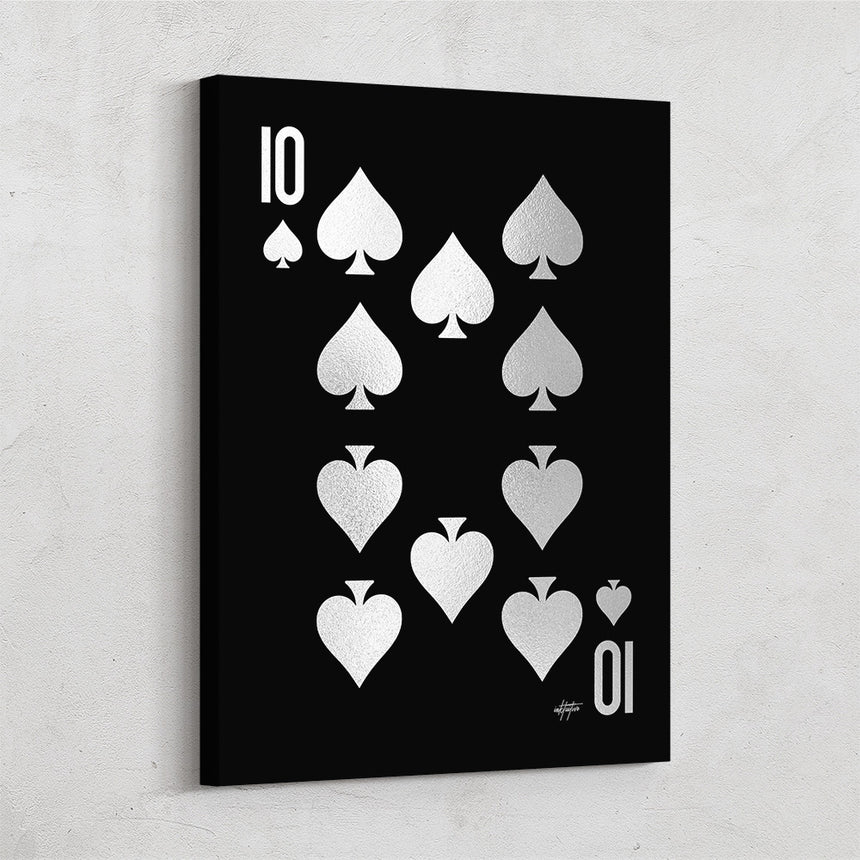 Ten Of Spades 1 X Playing Card By Artist Alex Machin 10 Of Spades ZT