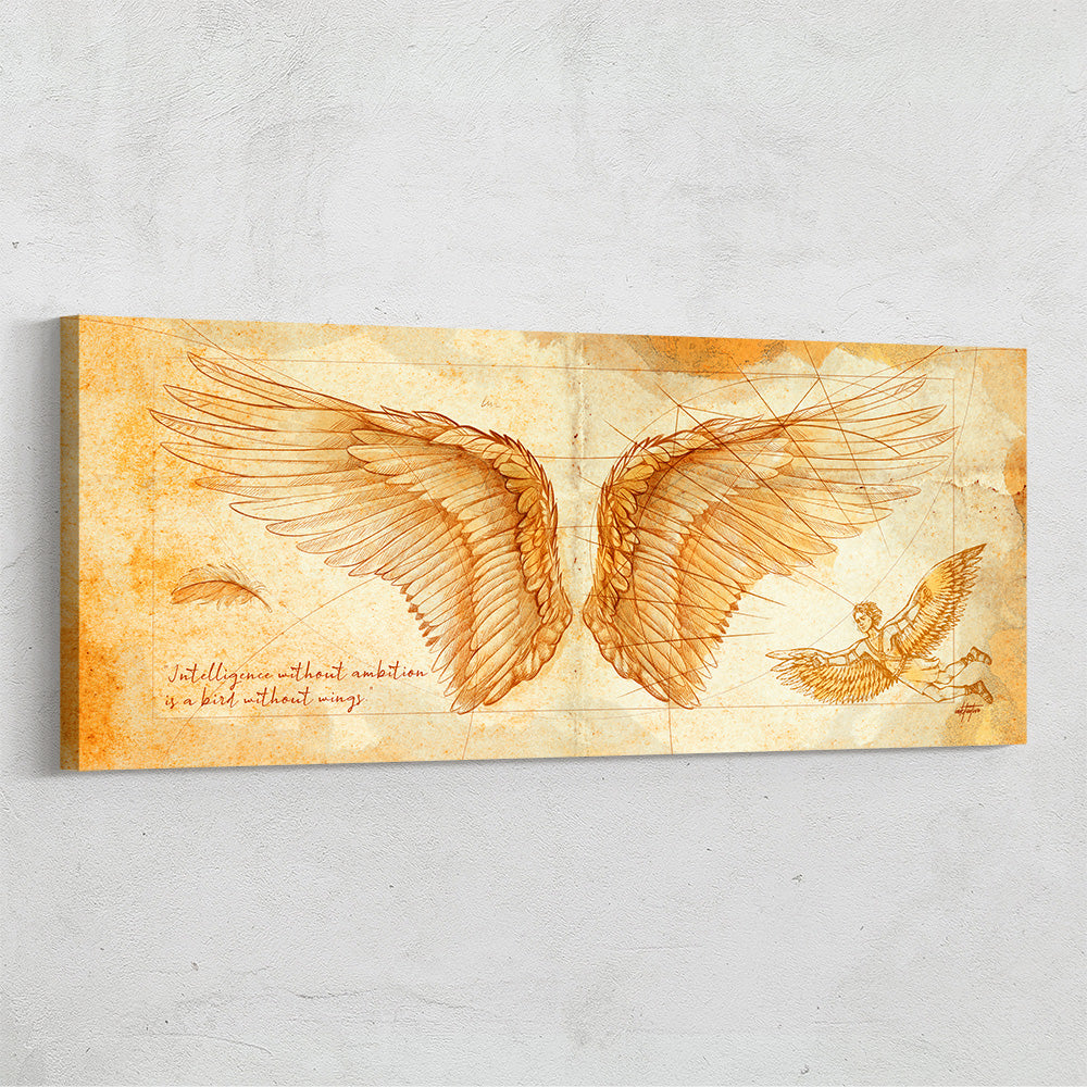 Wings: Inspirational canvas art - fly to your full potential – Inktuitive
