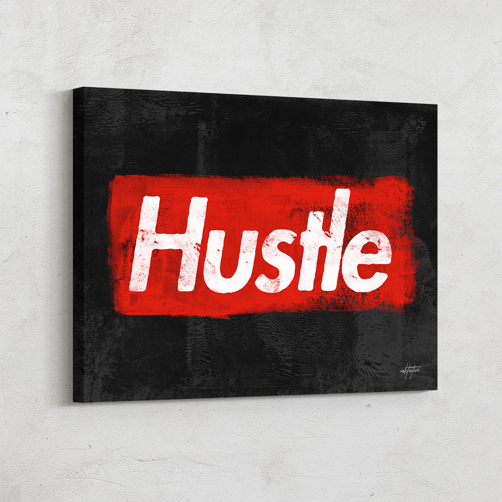 Supreme Hustle Motivational Wall Art Print | Inktuitive