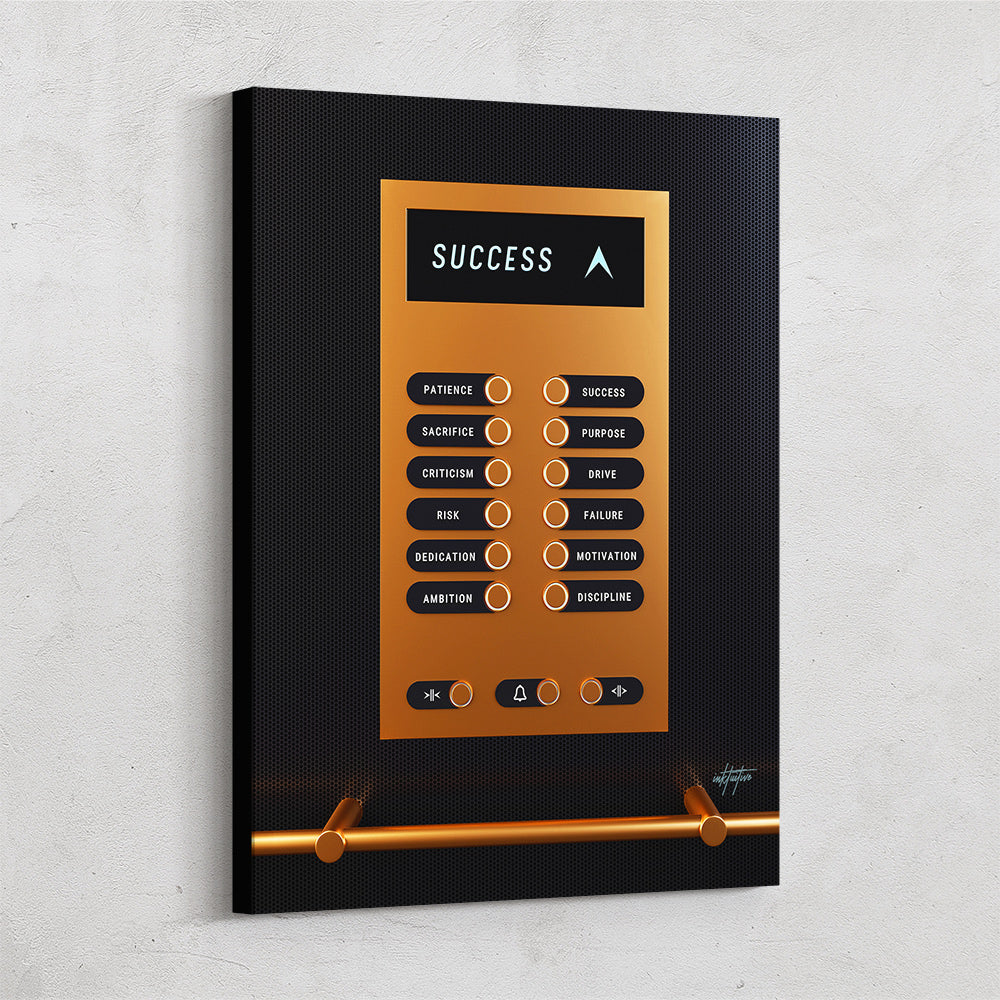 "Level Up" Motivational Wall Art | Inktuitive