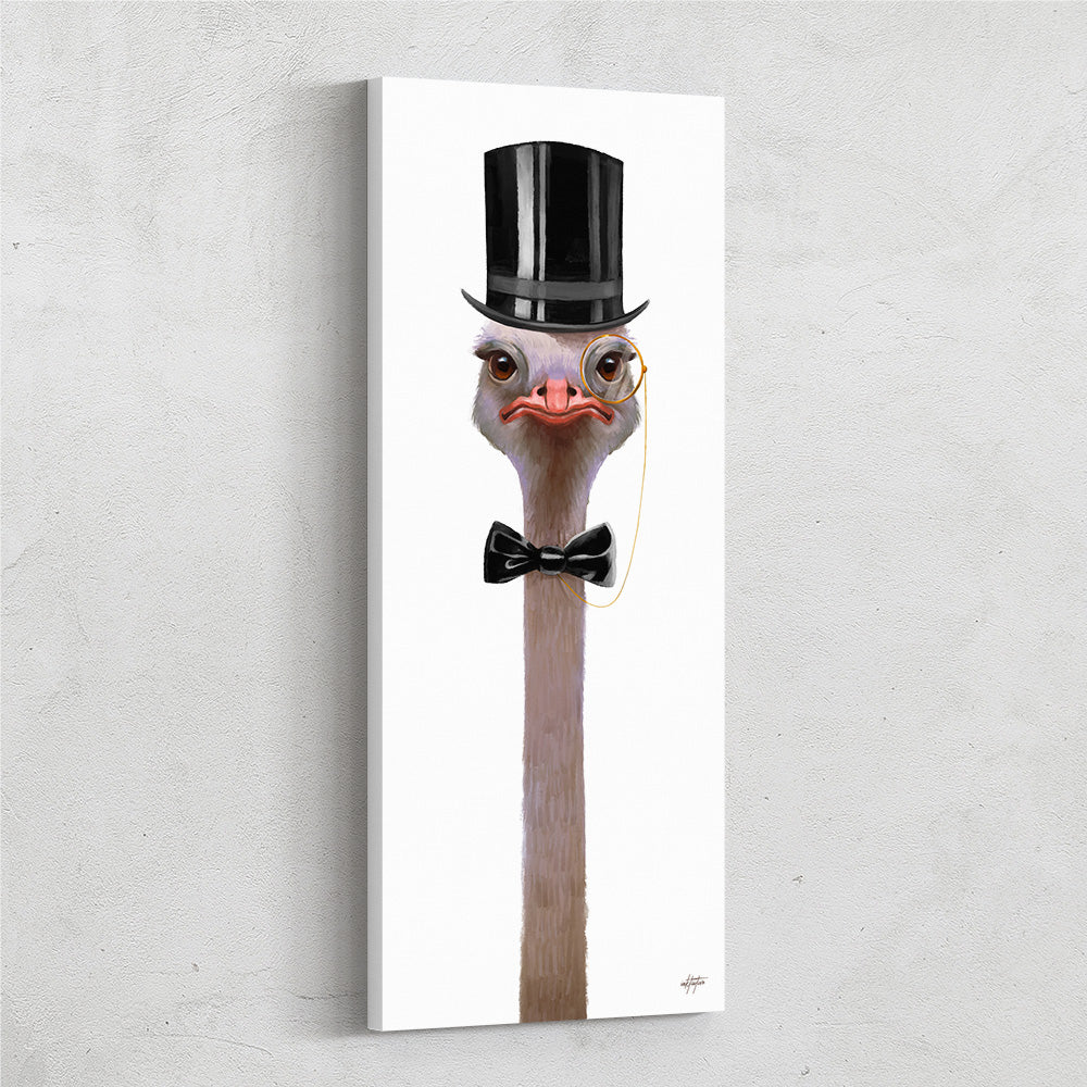 Ostrich Canvas Art: The flightless bird with an air of sophistication ...