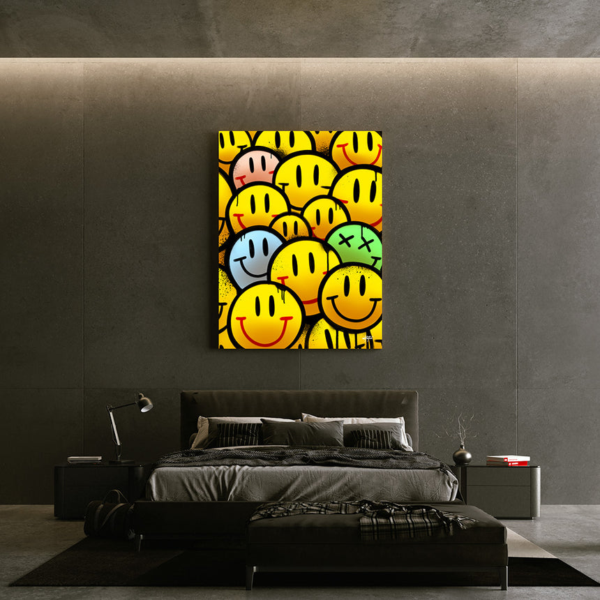 smiley faces graffiti