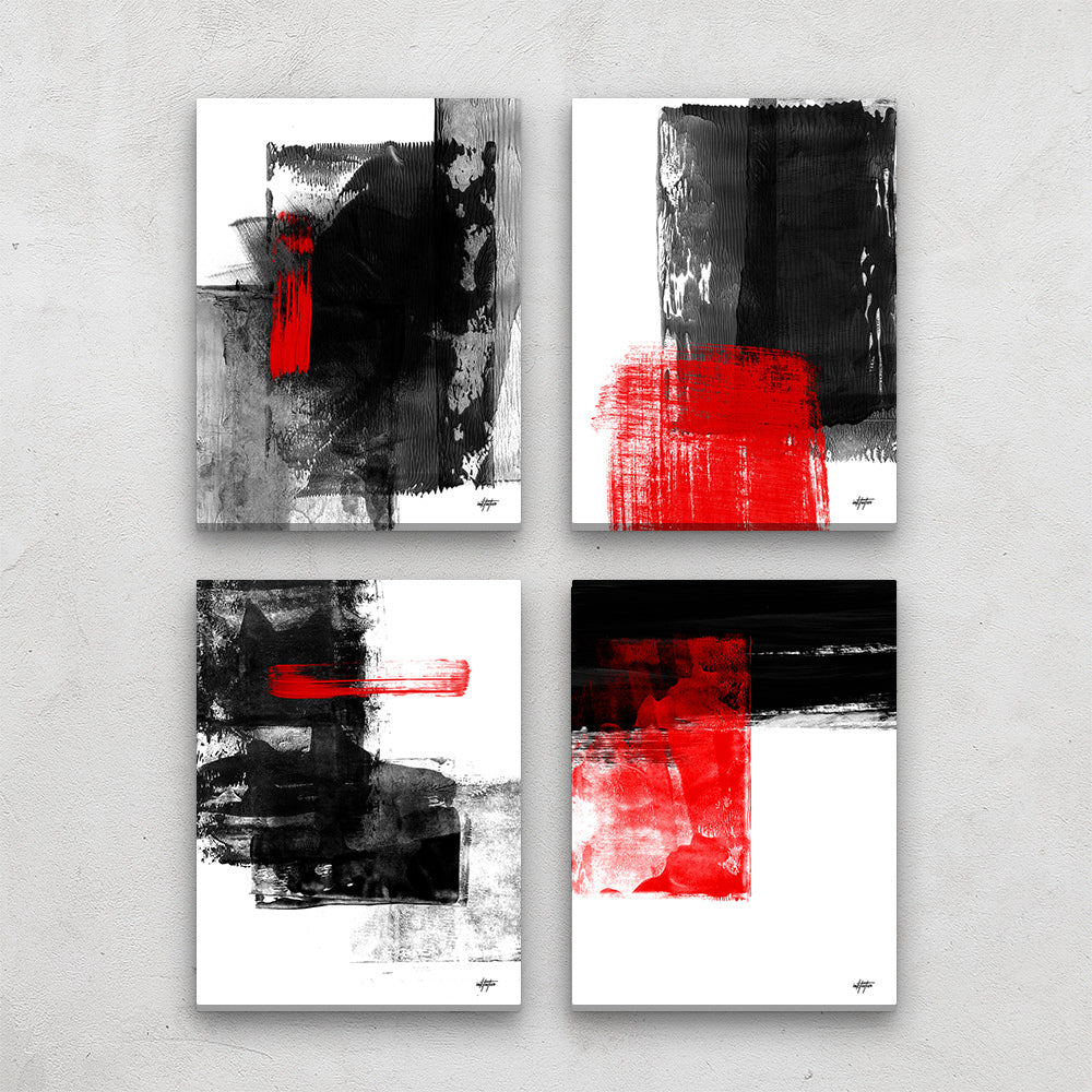 Free Your Mind with ‘Tokyo Ink’ Abstract Canvas Art Set – Inktuitive