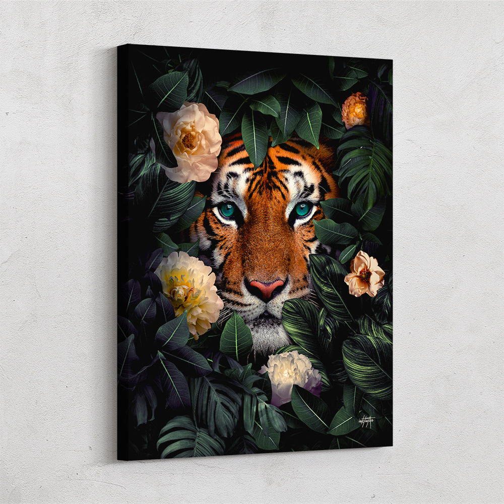 Tropical Beast canvas art: the tiger’s stunning beauty… – Inktuitive